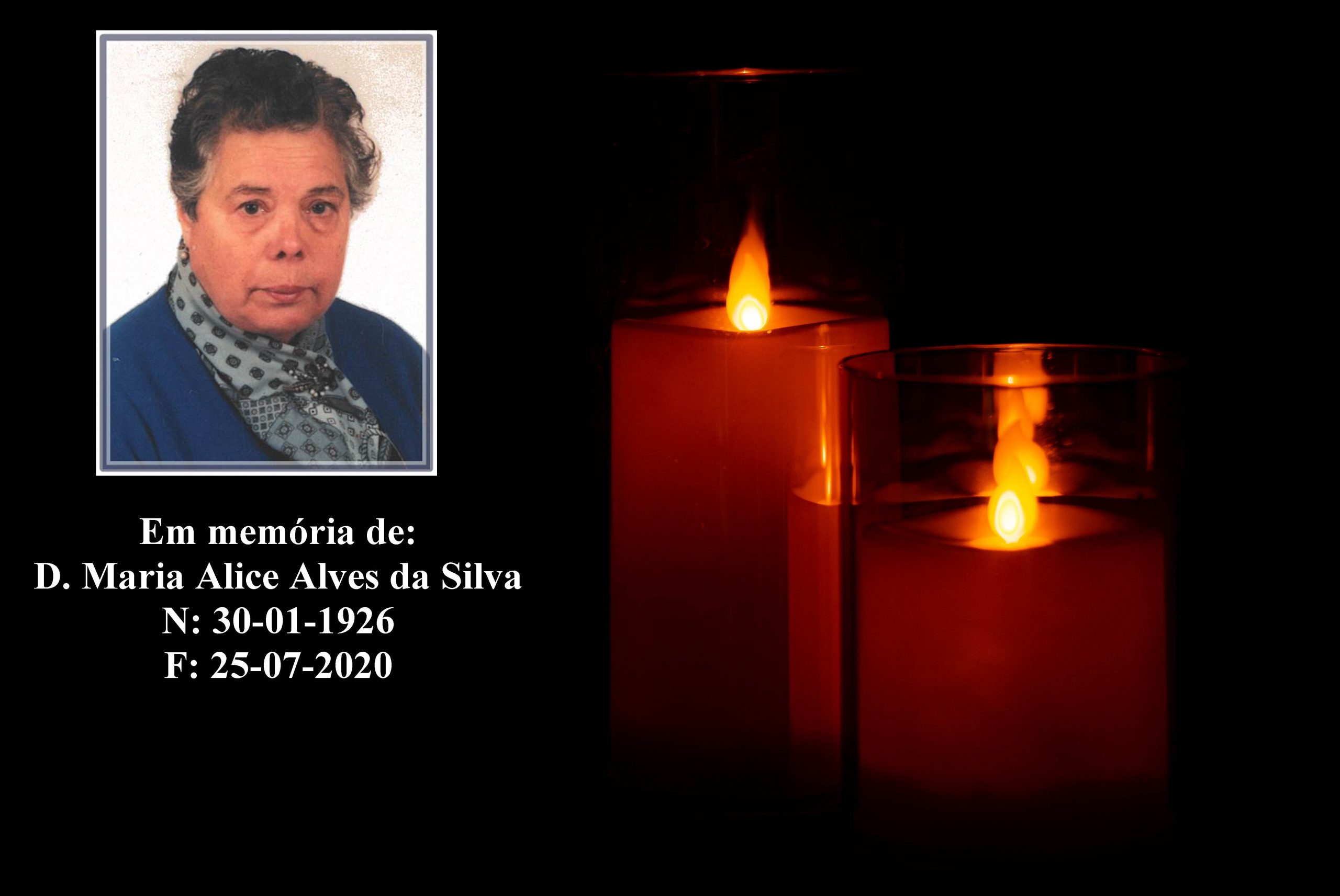 D. Maria Alice Alves da Silva – Funerária Trofense